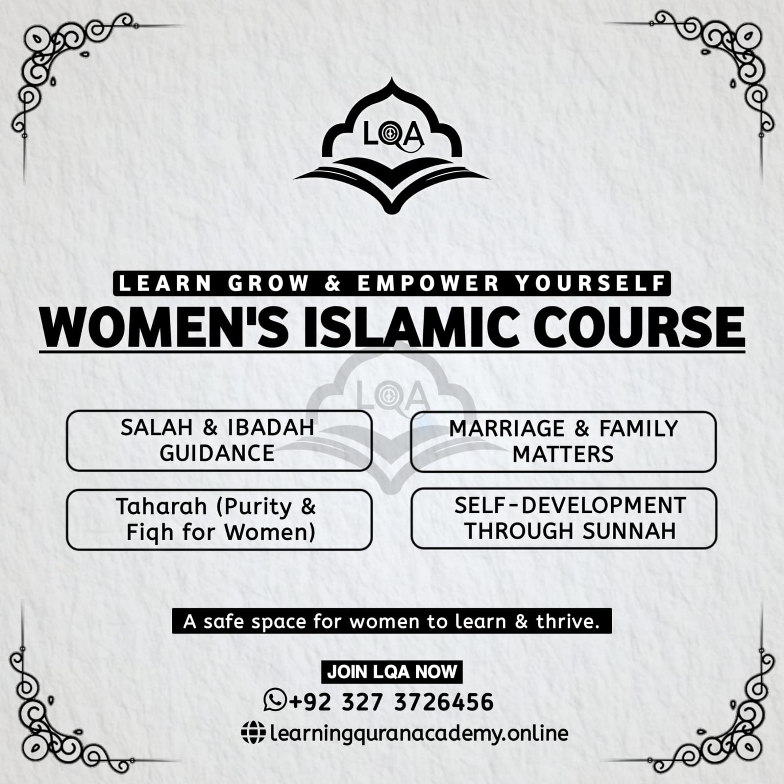 Comprehensive Women’s Islamic Course on Fiqh& Taharah 2026